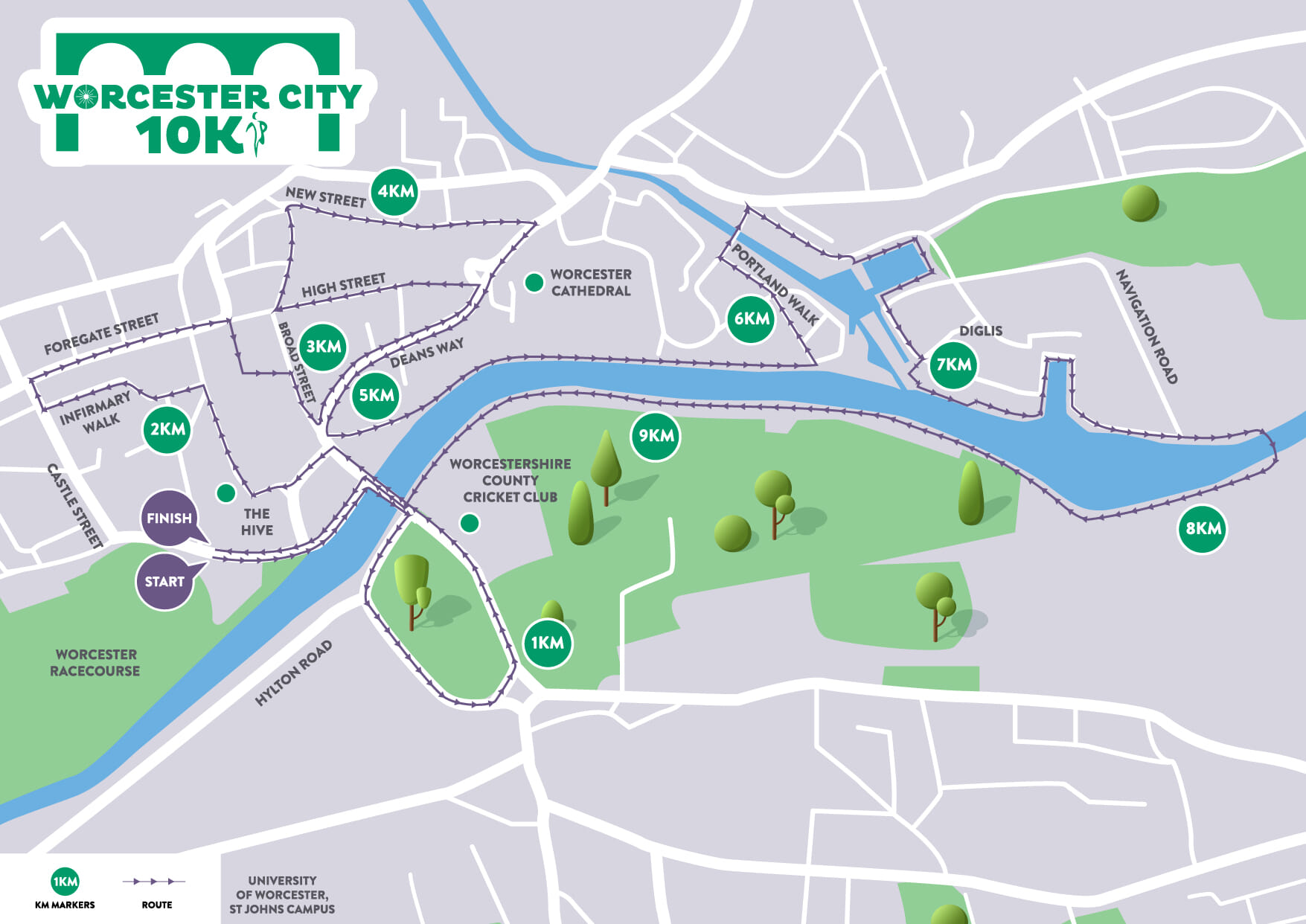 Worcester City Runs | 10K | Sun 14 Sep 2025 | TimeOutdoors