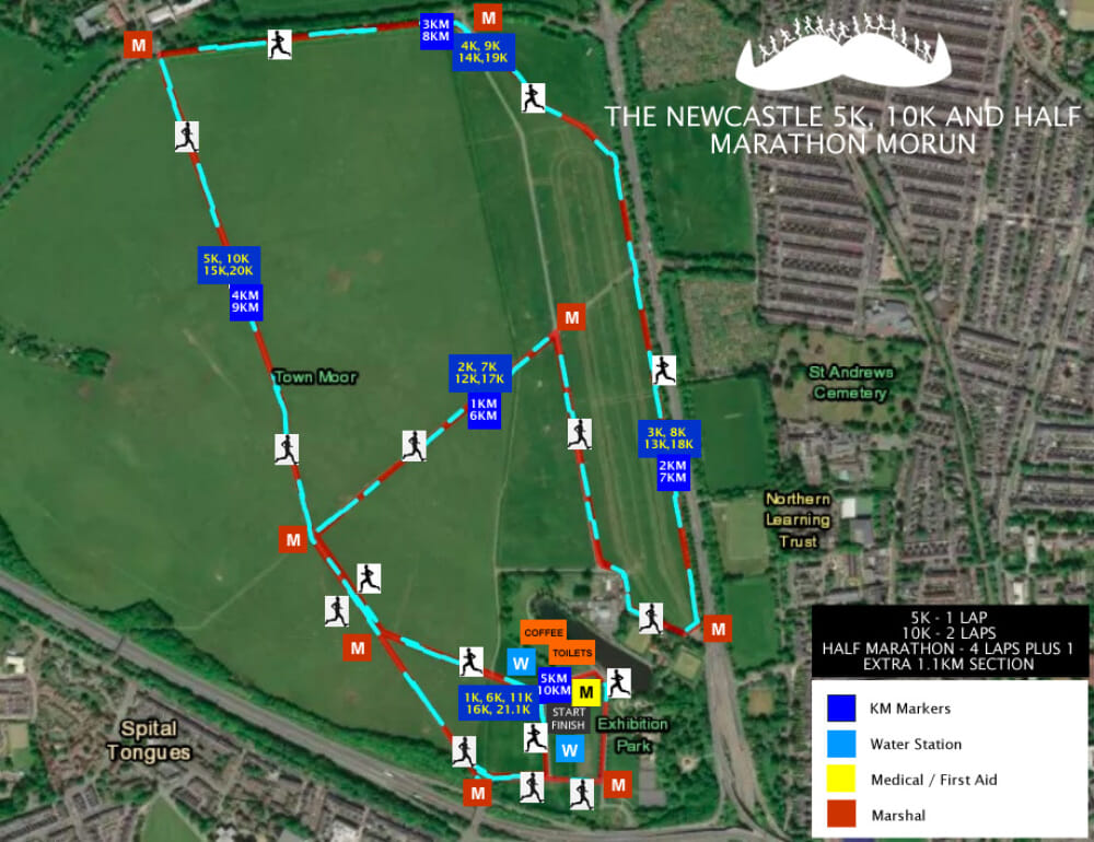 Newcastle MoRun | 10K | Sat 16 Nov 2024 | TimeOutdoors